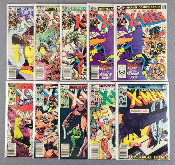 Group of 10 Marvel Comics X-Men Comic Books - Matthew Bullock Auctioneers
