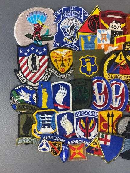 Group of 45+ US Military Patches - Matthew Bullock Auctioneers