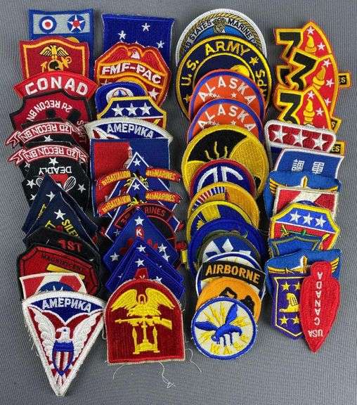 Group of 50+ Collector Copy Patches - Matthew Bullock Auctioneers