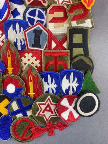 Group of 45+ WW2 Army Patches - Matthew Bullock Auctioneers