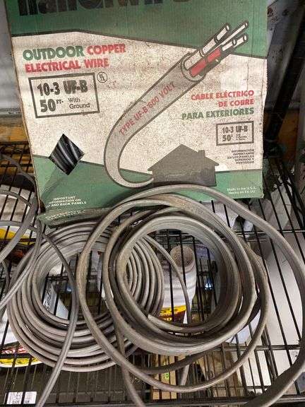 Group of Outdoor Copper Electrical Wire - Matthew Bullock Auctioneers