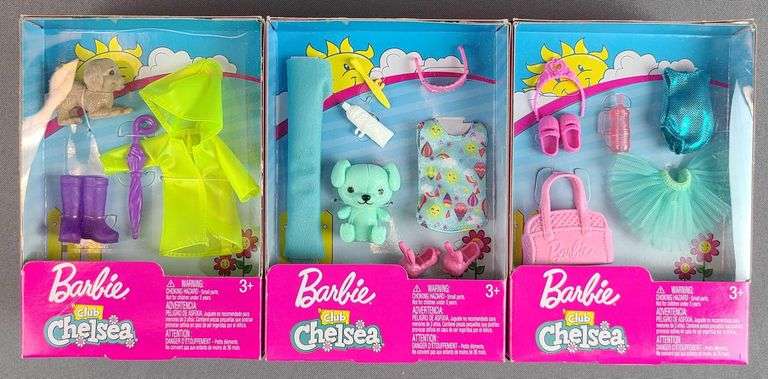 Group of 9 Barbie Club Chelsea sets - Matthew Bullock Auctioneers
