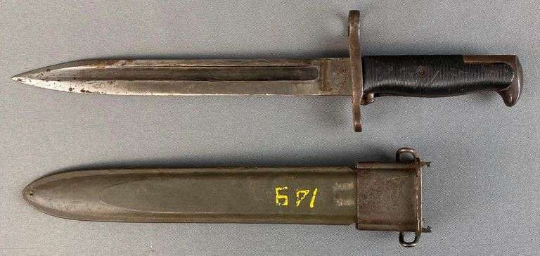 WW1 US Army Bayonet and Scabbard - Matthew Bullock Auctioneers
