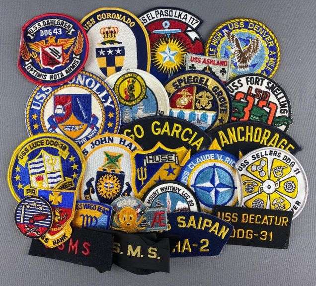 Group of 25 US Navy Squadron Patches - Matthew Bullock Auctioneers
