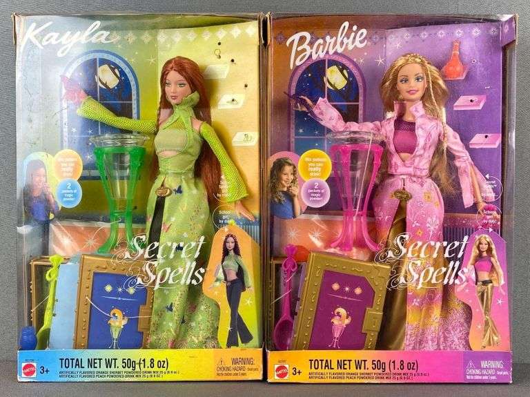 Mattel Barbie Secret Spells Fashion Dolls - Matthew Bullock Auctioneers