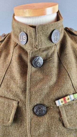 WW1 US Army Enlisted Sergeant Uniform - Matthew Bullock Auctioneers