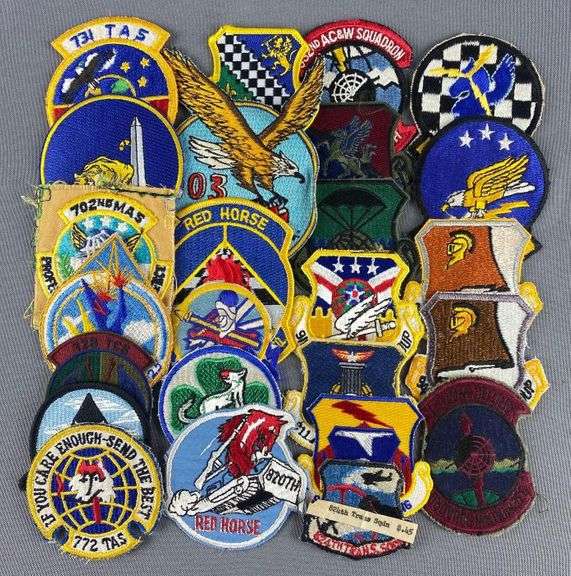 Group of 25 Air Force Squadron Patches - Matthew Bullock Auctioneers