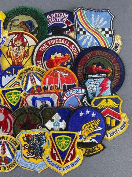 Group of 25 US Air Force Patches - Matthew Bullock Auctioneers
