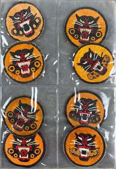 Group of 8 WW2 Tank Destroyer Patches - Matthew Bullock Auctioneers
