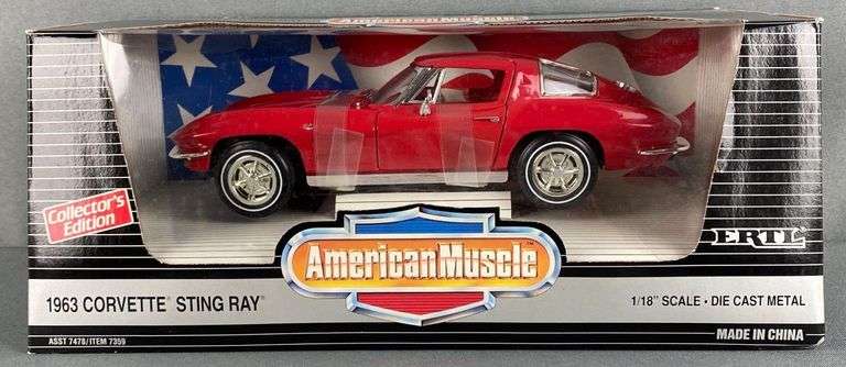 ERTL 1963 Corvette Sting Ray Die-Cast Vehicle - Matthew Bullock Auctioneers