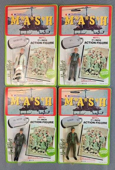 Group of 4 MASH action figures - Matthew Bullock Auctioneers