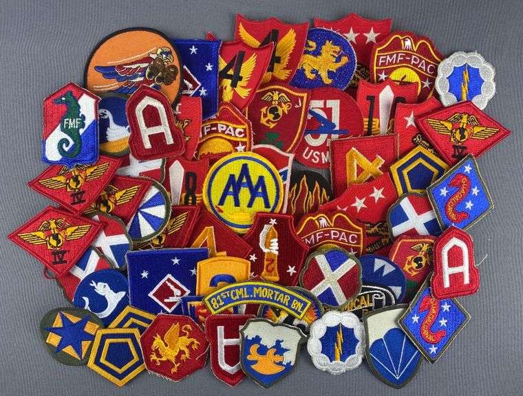Group of 50+ Collector Copy Patches - Matthew Bullock Auctioneers