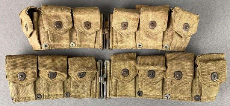 Group of 2 WW2 US Army Ammo Belts - Matthew Bullock Auctioneers