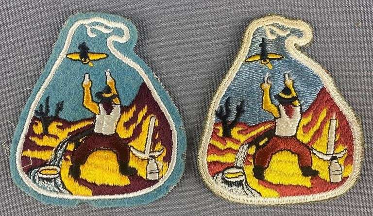 Group of 2 49th AAA Wool and Cotton Type Patches - Matthew Bullock ...