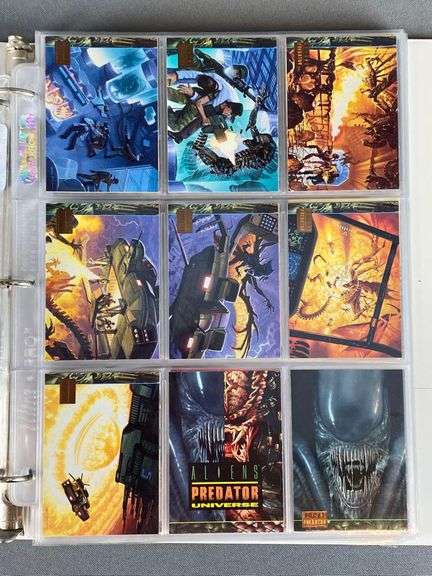 Binder of Topps Aliens Predator Universe Trading Cards - Matthew ...