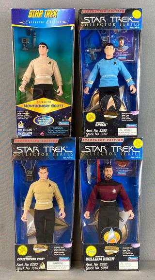 Group of 4 Playmates Star Trek Collectors Edition Action Figures ...