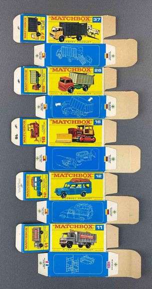 Group of 5 Matchbox F-Type Boxes - Matthew Bullock Auctioneers