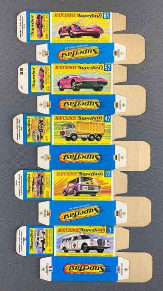 Group of 5 Matchbox G Type Boxes - Matthew Bullock Auctioneers