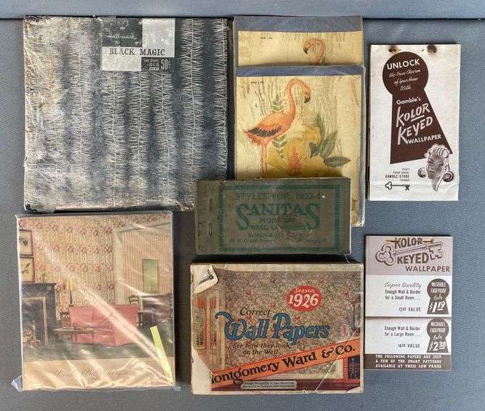 Group Of 8 Wallpaper Samples And Books - Matthew Bullock Auctioneers