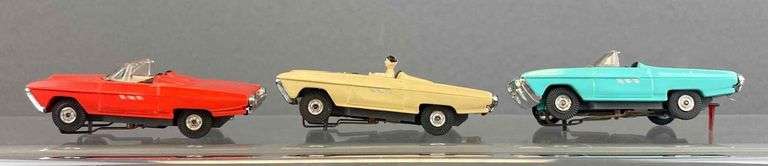 Group of 3 1963 Thunderbird Aurora Thunderjet 500 Slot Car - Matthew ...