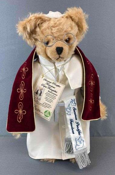 Hermann Limited Edition Pope Francis Bear - Matthew Bullock Auctioneers