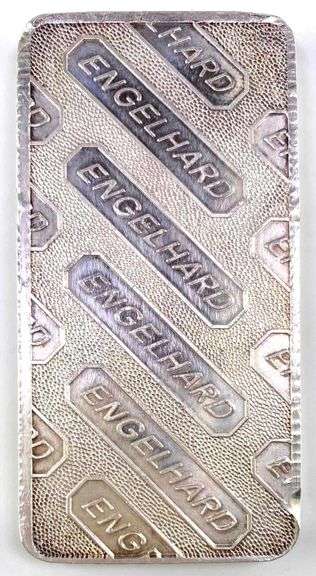 Engelhard E Logo Cast Vertical 10oz. .999 Fine Silver Ingot/Bar ...