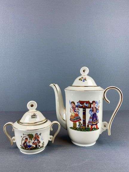 Pre WW2 German Porcelain Tea Set - Matthew Bullock Auctioneers