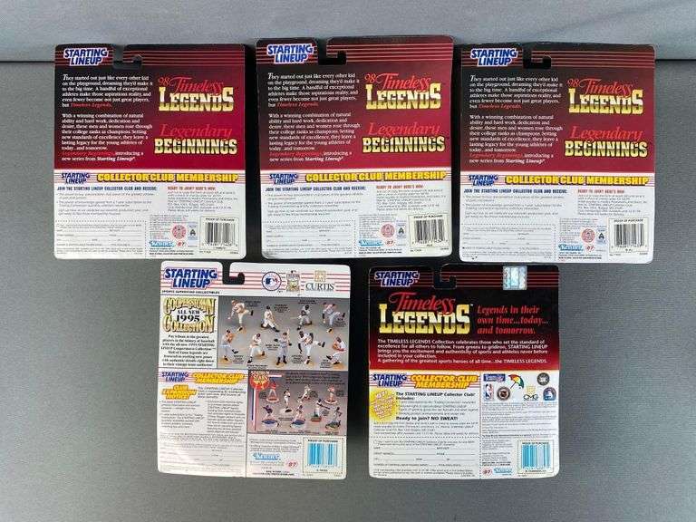 Group of 5 Kenner Starting Lineup Figures - Matthew Bullock Auctioneers