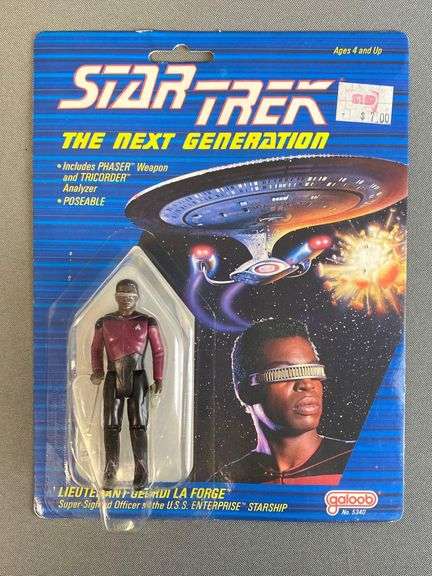 Group of 5 Galoob Star Trek Next Gen. Action Figures - Matthew Bullock ...