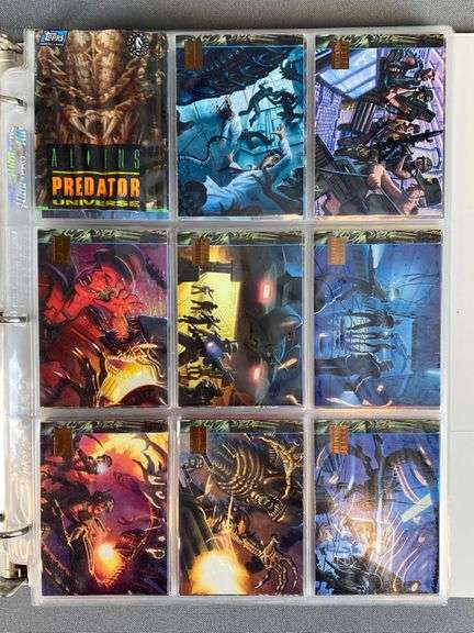 Binder of Topps Aliens Predator Universe Trading Cards - Matthew ...