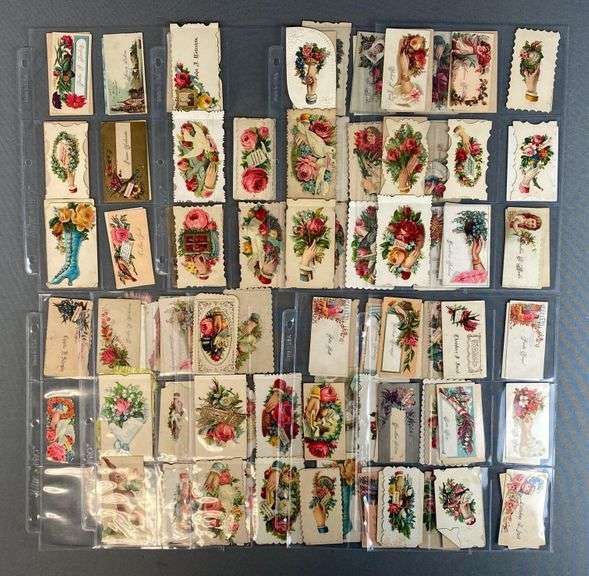Group of 60+ Die-Cut Ephemera Items - Matthew Bullock Auctioneers