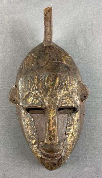Wood Carved Moroccan Tribal Mask - Matthew Bullock Auctioneers