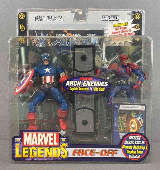 Marvel Legends Face Off Captain America vs Red Skull Action Figure ...