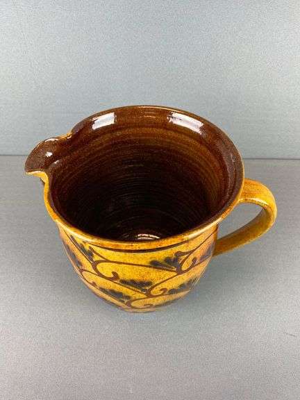 Anton Lang Glazed Pottery Pitcher - Matthew Bullock Auctioneers