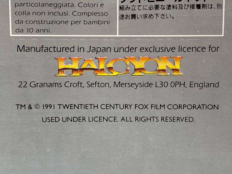 Halcyon Movie Classics Alien Alien Model Kit - Matthew Bullock Auctioneers