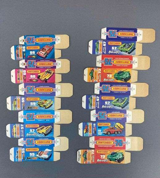 Group of 10 Matchbox Type J Boxes - Matthew Bullock Auctioneers