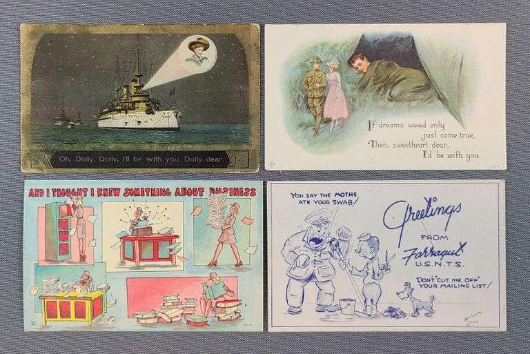 Postcards - Military Comics - Matthew Bullock Auctioneers