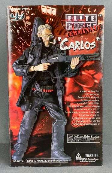 Blue Box Toys Elite Force Terminate Carlos Action Figure - Matthew ...