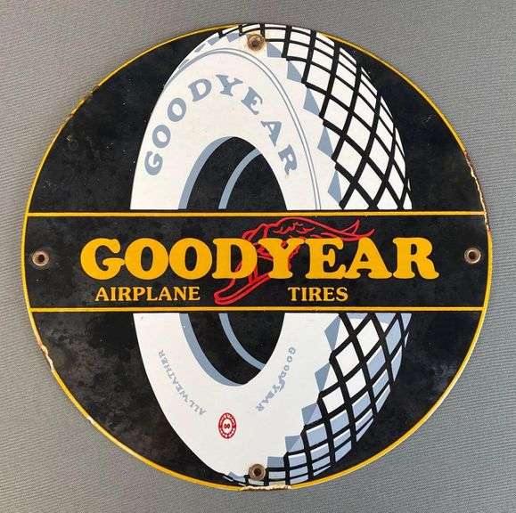Reproduction Goodyear Porcelain Advertising Sign - Matthew Bullock ...