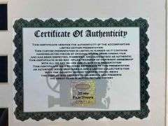 Top Gun 35mm Film Strips with COA - Matthew Bullock Auctioneers