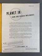 Planet Jr. Agricultural Implements Catalog - Matthew Bullock Auctioneers