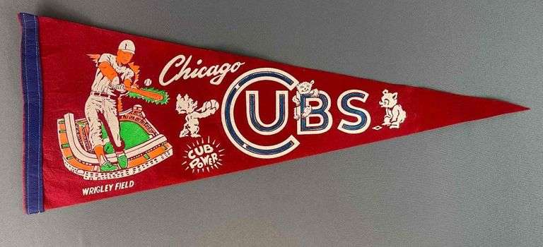 1969 Chicago Cubs Cub Power pennant - Matthew Bullock Auctioneers
