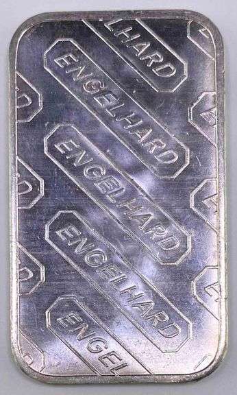 Engelhard E Logo Cast Vertical 1 oz. .999 Fine Silver Ingot/Bar ...