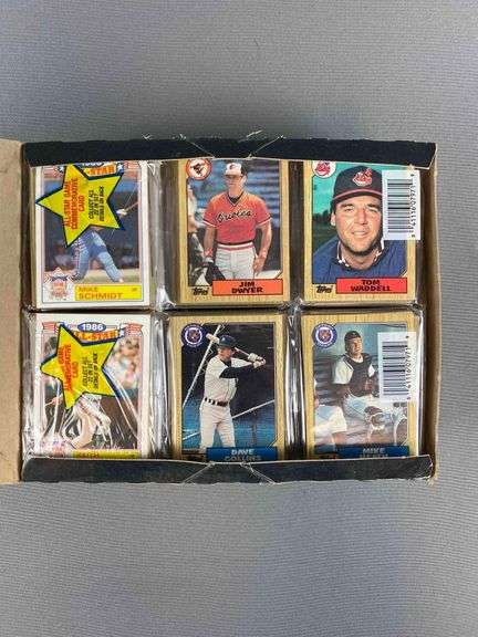 1987 Topps Baseball Unopened Rack Pack Box - Matthew Bullock Auctioneers