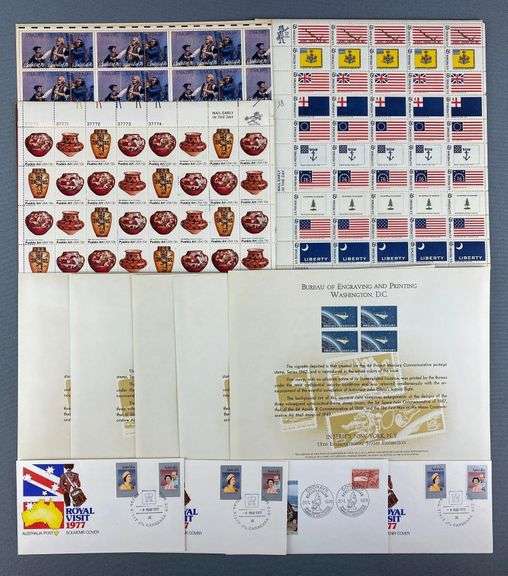 Group of Assorted Stamps - Matthew Bullock Auctioneers