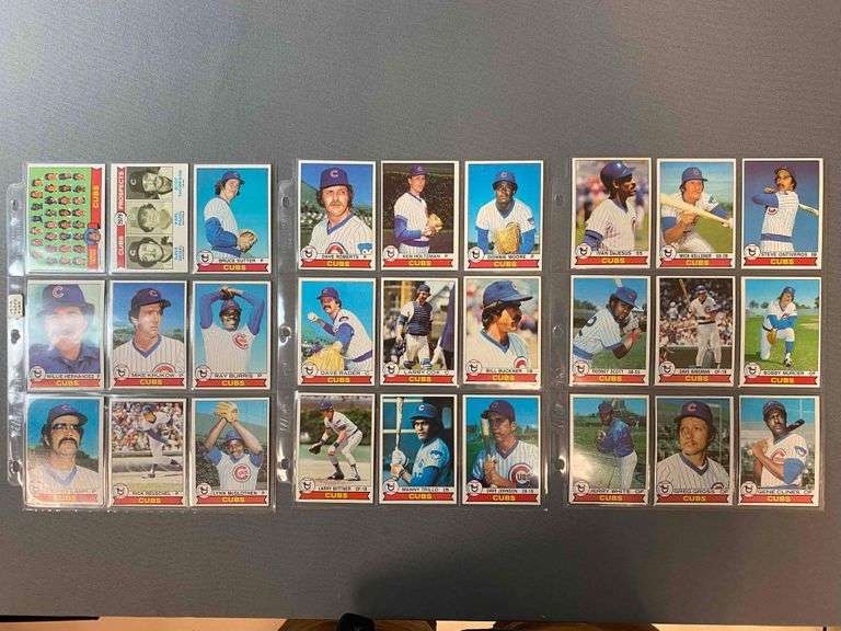1978- 79 Topps Chicago Cubs Team Sets - Matthew Bullock Auctioneers