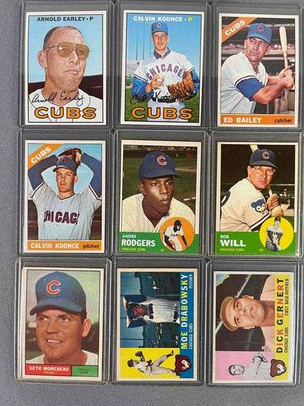 9 - 1960s Topps Chicago cubs cards - Matthew Bullock Auctioneers