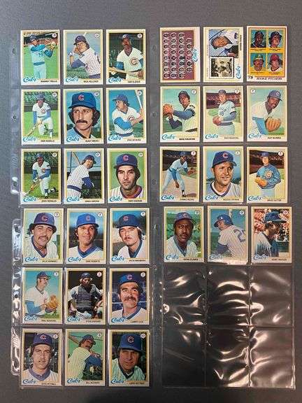 1978- 79 Topps Chicago Cubs Team Sets - Matthew Bullock Auctioneers