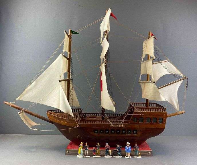 Seneca Shipyards Viking Model Ship with Crewmate Figures - Matthew ...