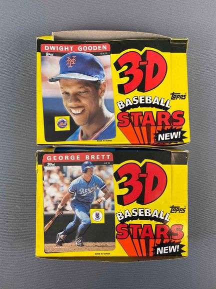 2- 1986 Topps 3d Baseball Unopened Boxes - Matthew Bullock Auctioneers